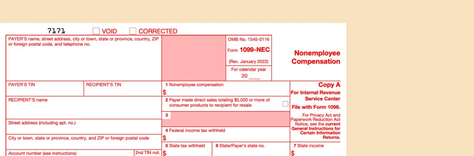How to fill the 1099 form