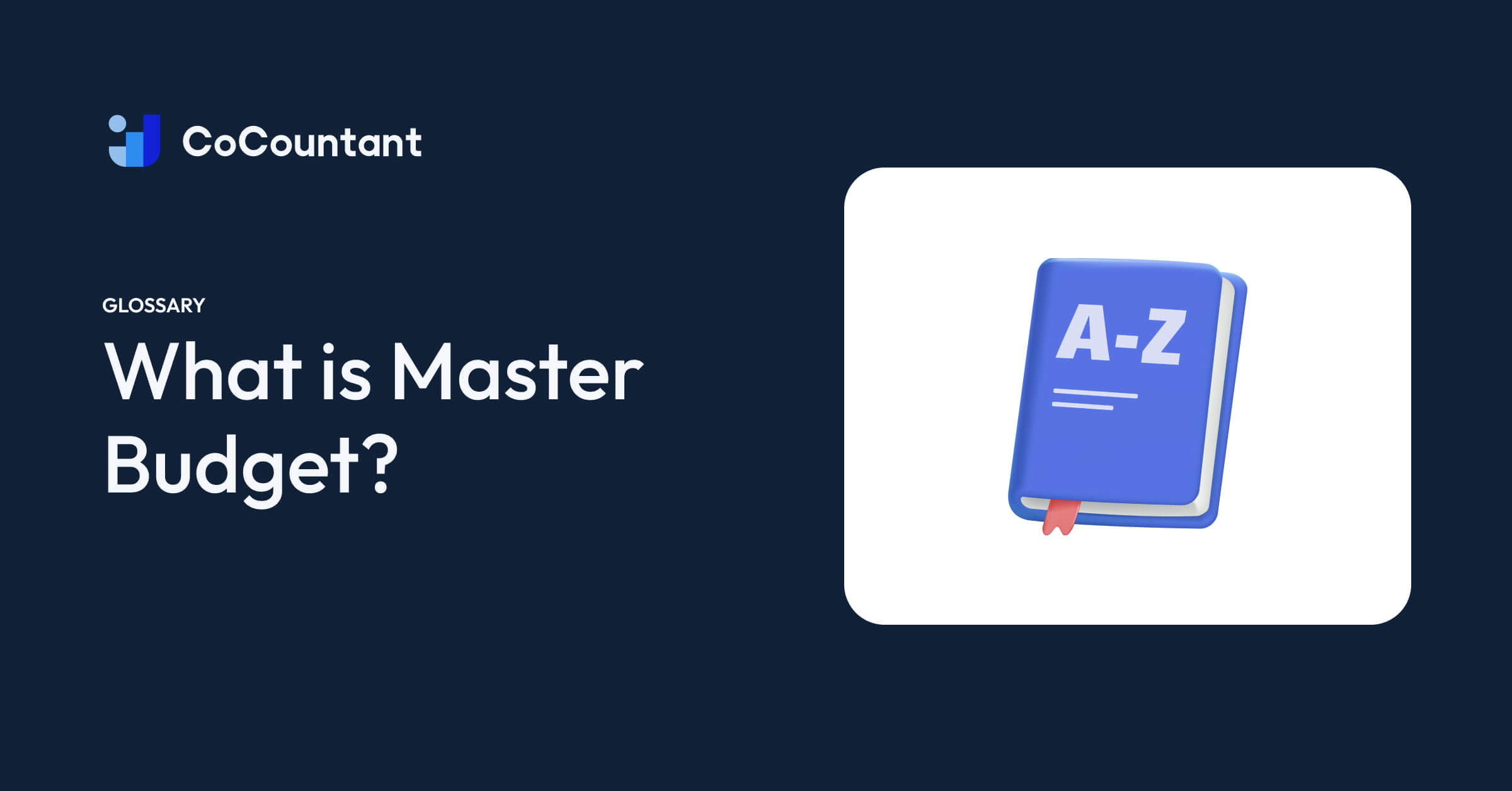 What is Master Budget - CoCountant